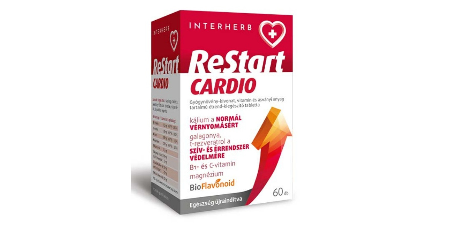 Interherb ReStart Cardio tabletta 60db