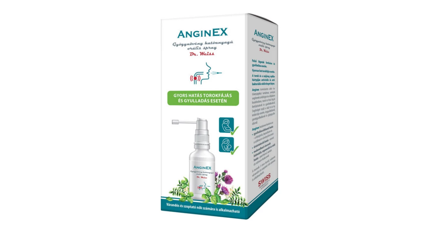 ANGINEX gyógynövény hatóanyagú torokspray 30ml